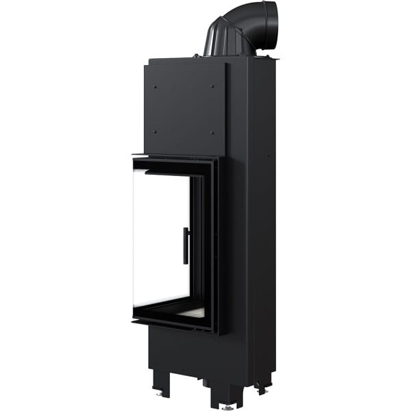 MBN/680/P/BS - KRATKI Eck Kamineinsatz (10 kW) - Verglasung rechts